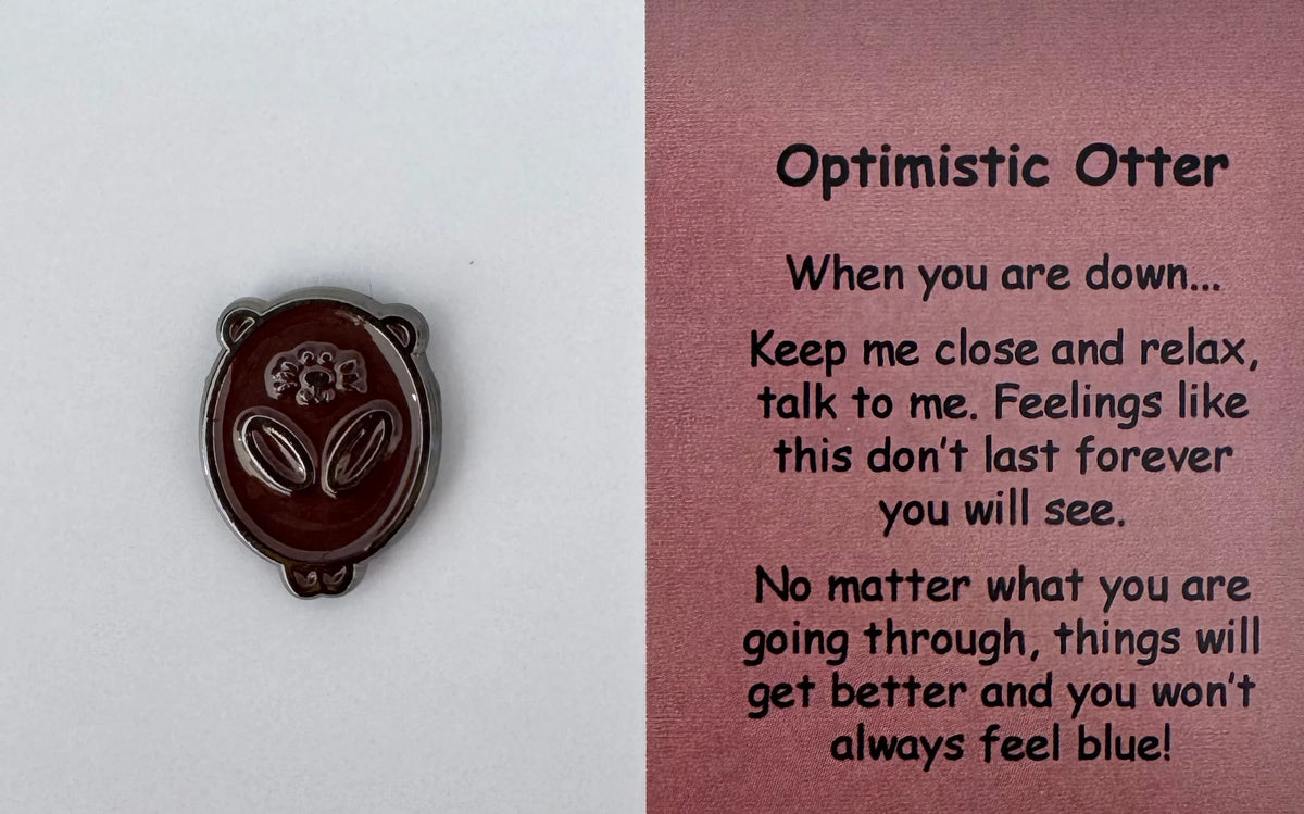 Optimistic Otter Pin – Presence On Harbour · Ōamaru · Gift Shop · Art ...
