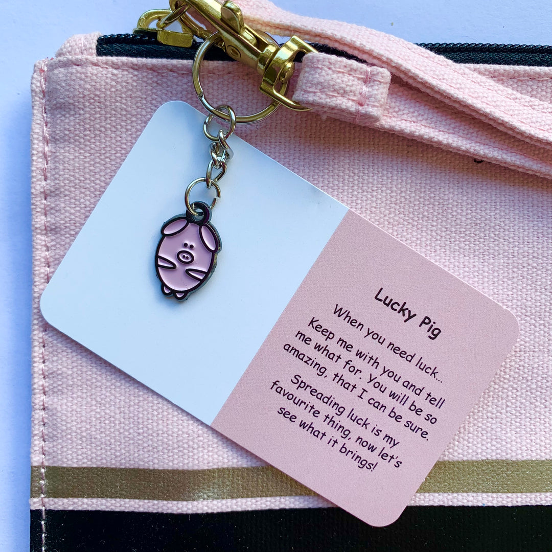 Little Joys - Lucky Pig Keychain – Presence On Harbour · Ōamaru · Gift ...