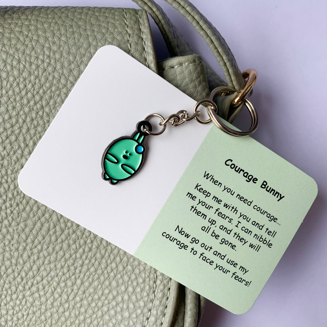 Little Joys - Courage Bunny Keychain – Presence On Harbour · Ōamaru ...
